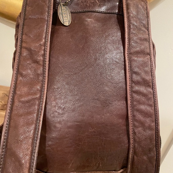 Fossil | Bags | Fossil Distressed Large Backpack Unisex Brown | Poshmark